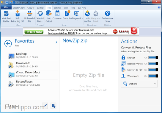 is winzip free