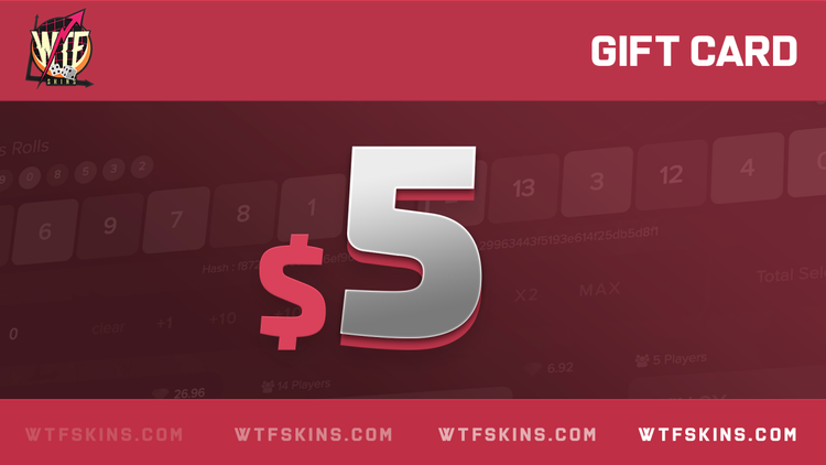 WTFSkins 5 USD Gift Card | Buy cheap on Kinguin.net