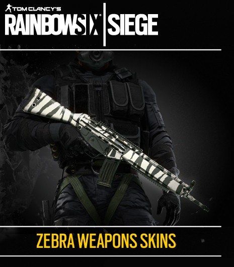 Tom Clancy's Rainbow Six Siege ZEBRA WEAPON SKINS Ubisoft Connect CD ...