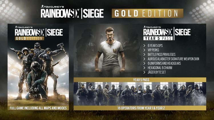 Tom Clancy's Rainbow Six Siege Gold Edition Year 5 EU Ubisoft Connect ...
