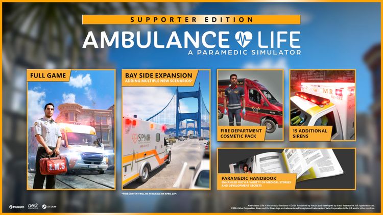 Ambulance Life: A Paramedic Simulator Supporter Edition + Pre-Order ...