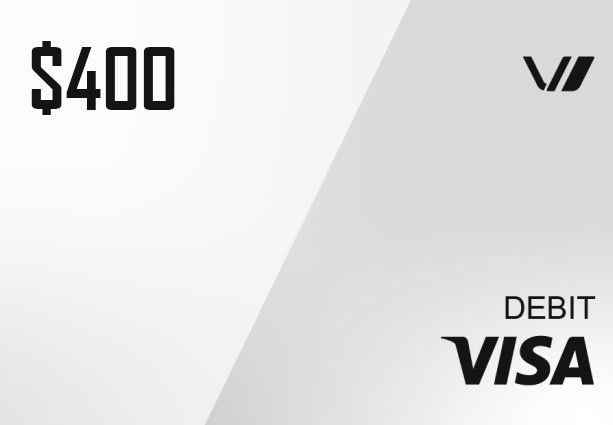 Virtual Visa $400 Gift Card | G2PLAY.NET