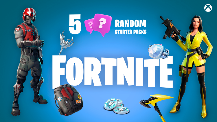 5x Random Fortnite Skins (Starter Packs) US XBOX One / Xbox Series X|S ...