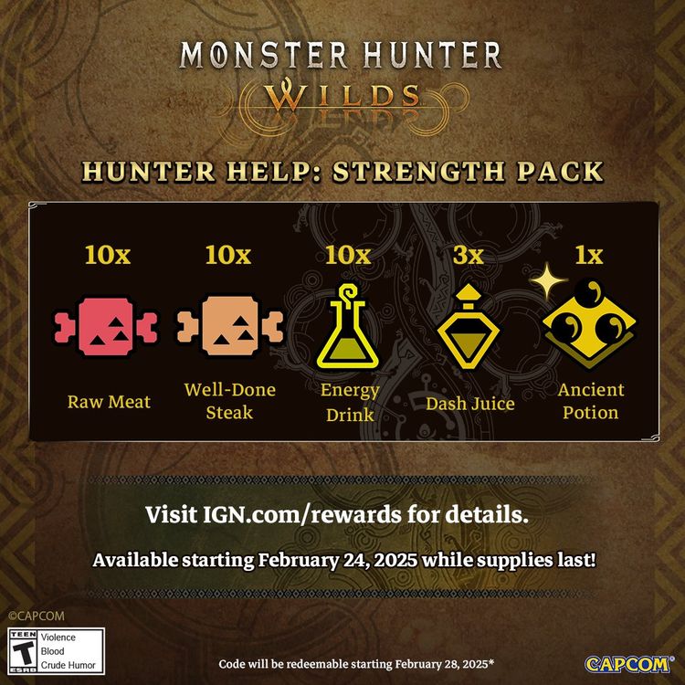 Monster Hunter Wilds - Hunter Help: Strength Pack DLC EU PS5 CD Key ...
