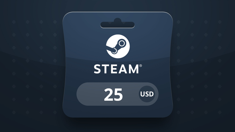 Steam Wallet USD 25 Gift Card KG | Buy cheap on Kinguin.net