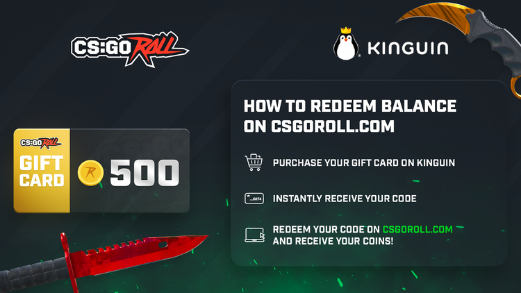 CSGORoll 500 Coins Gift Card | Buy cheap on Kinguin.net