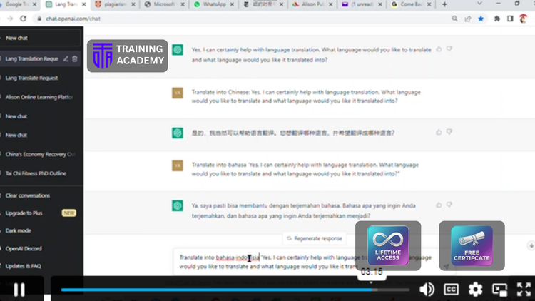 ChatGPT: Artificial Intelligence (Open AI) Course Online Training Academy | Buy cheap on Kinguin.net