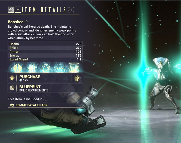 Warframe Items > PC > Market Gifts > Warframe > Warframe > Banshee ...