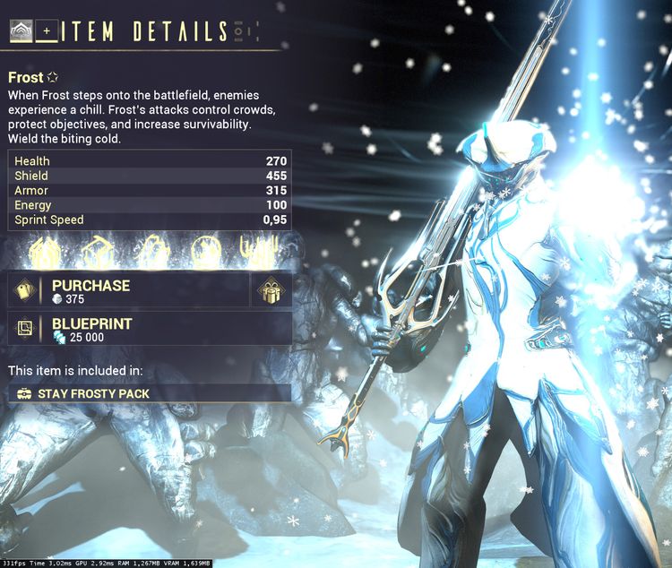 Warframe Items > PC > Market Gifts > Warframe > Warframe > Frost | Buy ...