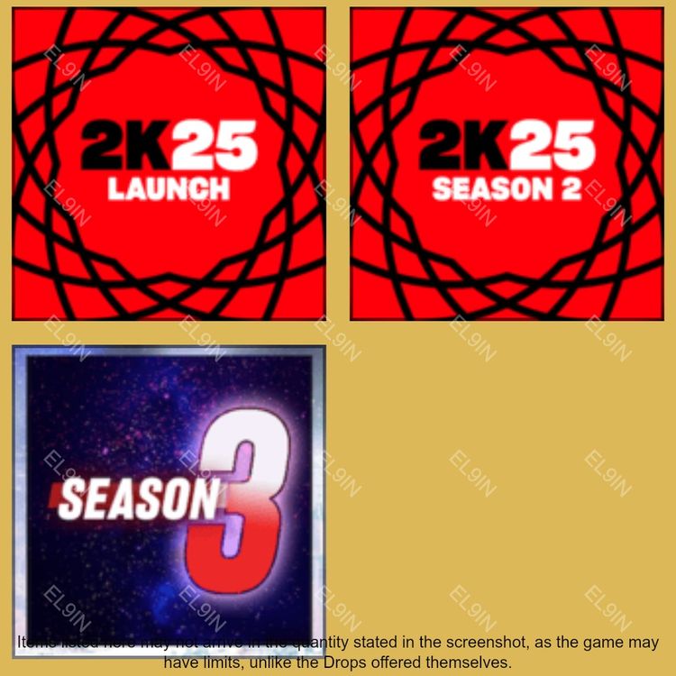 NBA 2K25 Items > PC > Twitch Drop > Season 3 Locker Code • NBA 2K25 ...