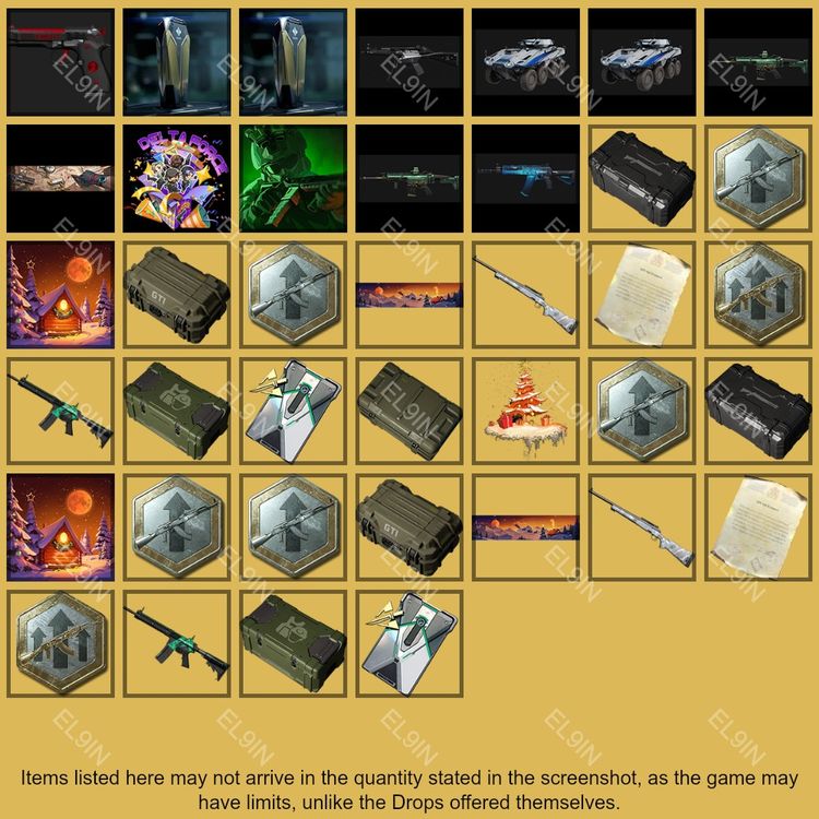 Delta Force Items > Twitch Drop > Garena Winter Drops • Delta Force ...