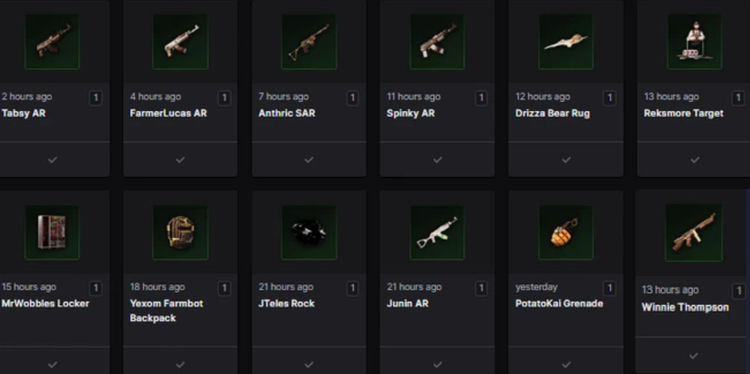 RUST Items > PC > Twitch Drops > [67 Rare Twitch Drops] [Round 33 + 34 ...