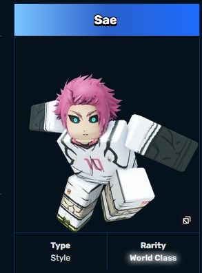 Roblox Accounts > Others > Sae Style | Blue Lock Rivals Account | Fast ...