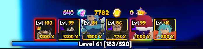 Roblox Accounts > Anime AdventureS > RBL928 Unique Switchblade (SSS ...