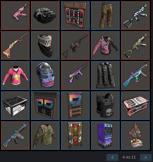 RUST Accounts > PC > Hours Played 10+ > Skins 200+ > RT145 // RUST 275 ...