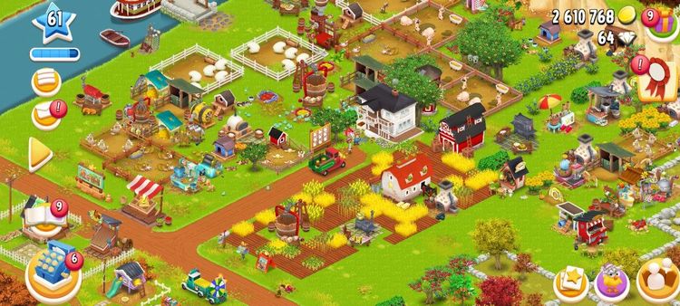 Hay Day Accounts > Android, IOS > 2M+ COins > Lvl 60+ > RAS653 // 60 ...