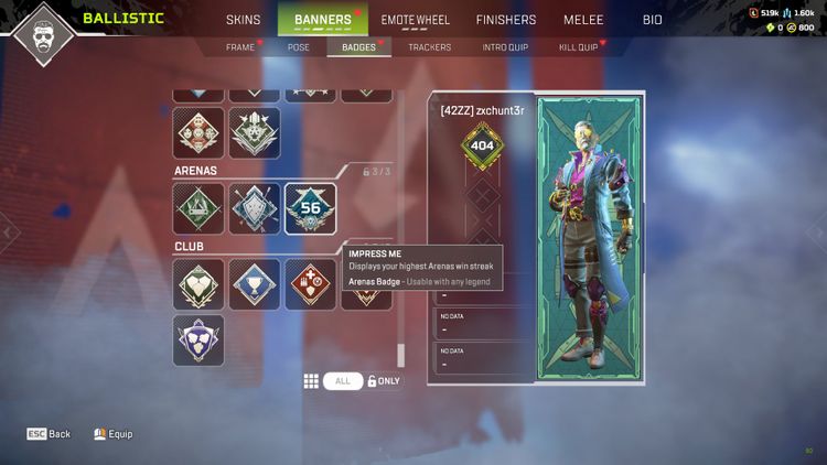 Apex Legends Accounts > Master > LvL500 > L-Skins 100+ > Mythic Skins 9 ...