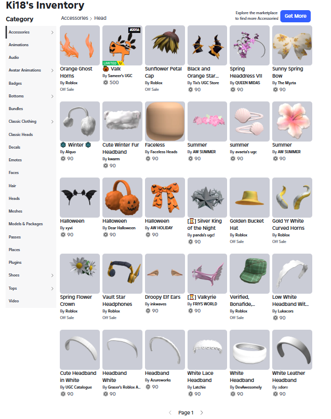 Roblox Accounts > Others > RBL2310 Black Primal Horn Demon, Red Devil ...