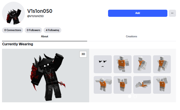 Roblox Accounts > Others > RBL2310 Black Primal Horn Demon, Red Devil ...