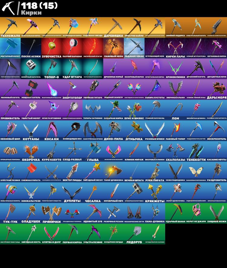 Fortnite Accounts > UnRanked > Outfits 100+ > Pickaxes 100+ > Skins 100 ...