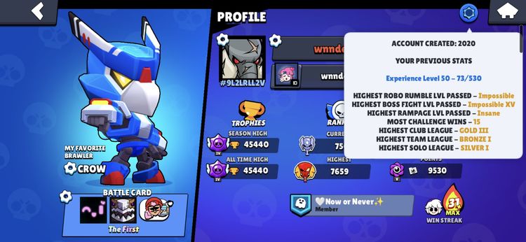 Brawl Stars Accounts > Android > BS1570 //High-End Account With 45K ...