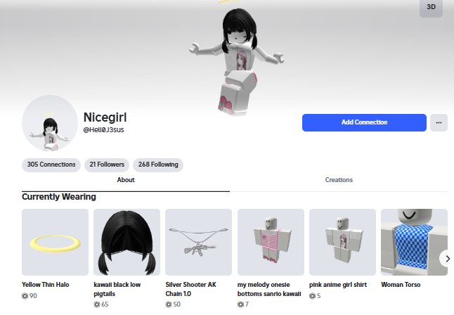 Roblox Accounts > Others > RBL3195Akun Korblox Deathspeaker Hello Kitty ...