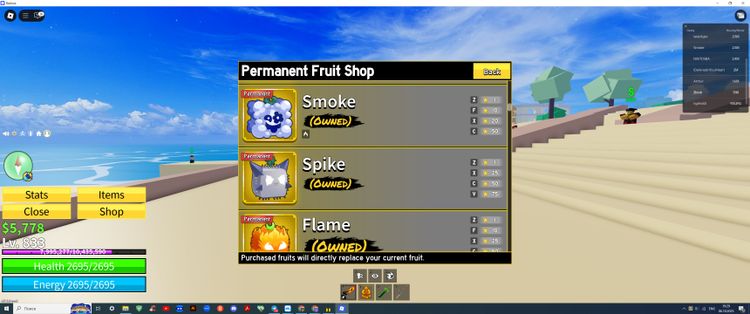 Roblox Accounts > Blox Fruits > RBL3294 Blox Fruits | All Gamepasses ...