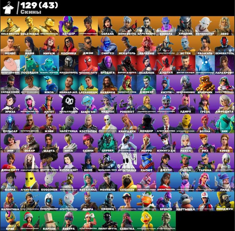 Fortnite Accounts > UnRanked > Outfits 100+ > Pickaxes 200+ > Skins 100 ...