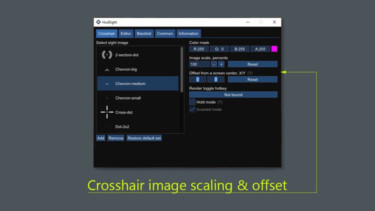 HudSight - crosshair overlay PC Steam CD Key | Buy cheap on Kinguin.net