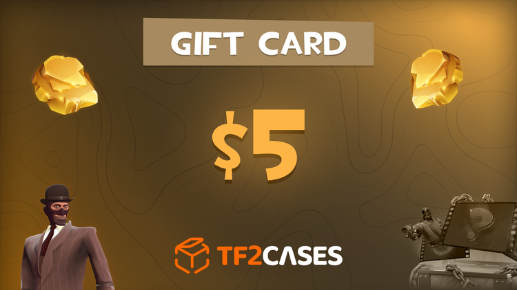 TF2CASES.com $5 Gift Card | Buy cheap on Kinguin.net