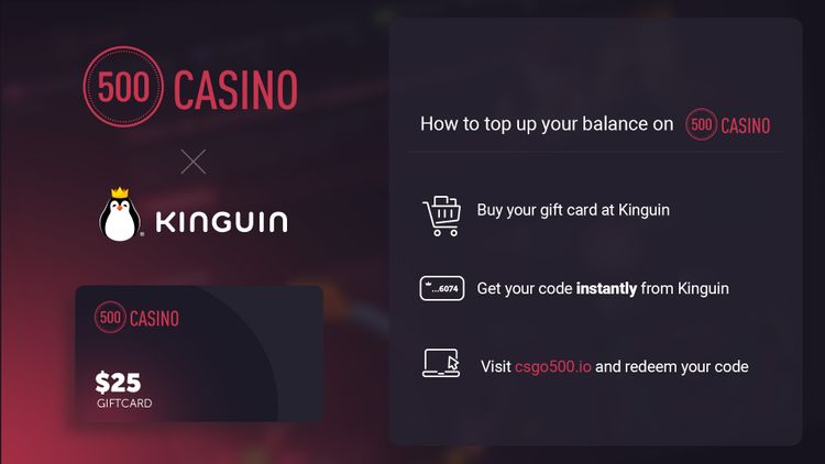 CSGO500 - $25 Gift Card | Buy cheap on Kinguin.net