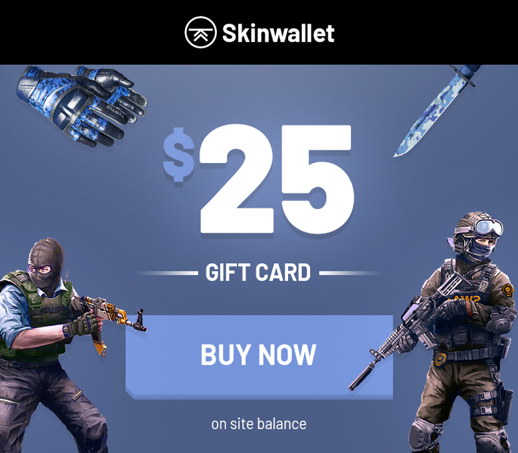 SkinWallet $25 Gift Card | Buy cheap on Kinguin.net