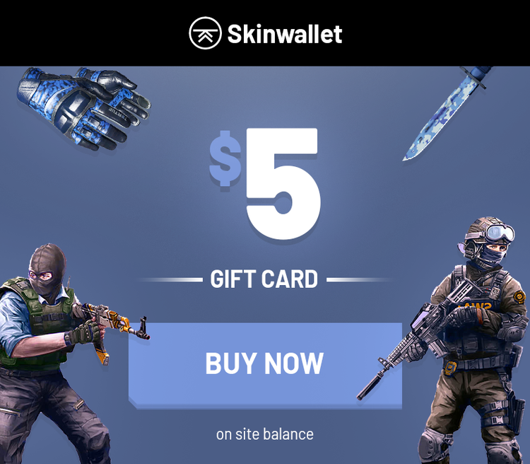 SkinWallet $5 Gift Card | Buy cheap on Kinguin.net