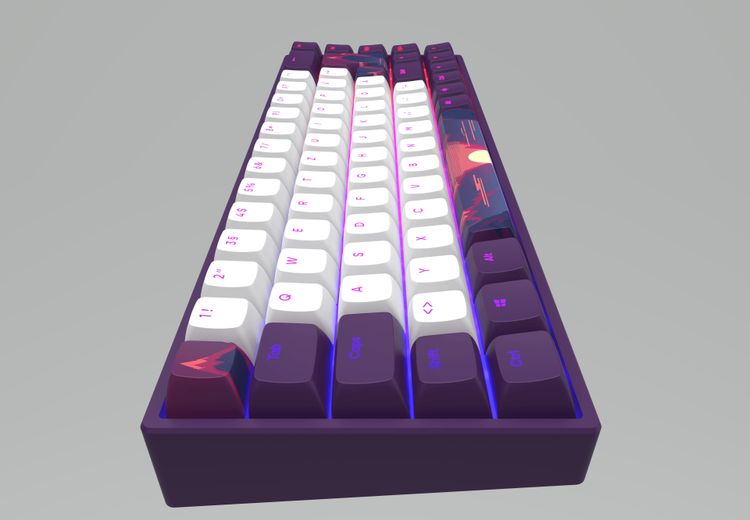 Dark Project - 68 Sunrise - G3MS Mech. RGB ISO Keyboard EU Prismyx ...