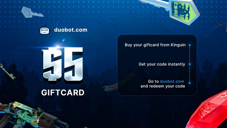 Duobot $5 Gift Card | Buy cheap on Kinguin.net