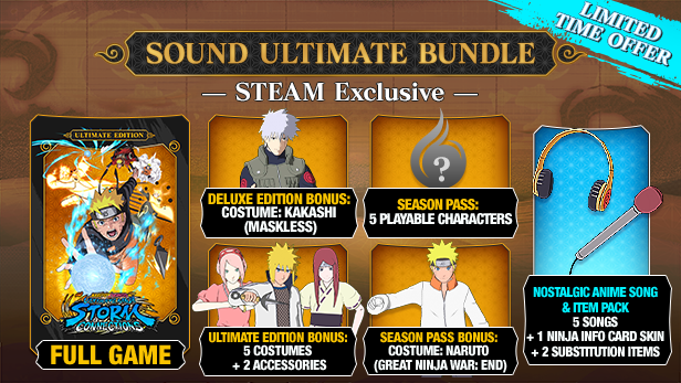 NARUTO X BORUTO Ultimate Ninja STORM CONNECTIONS Sound Ultimate Bundle ...