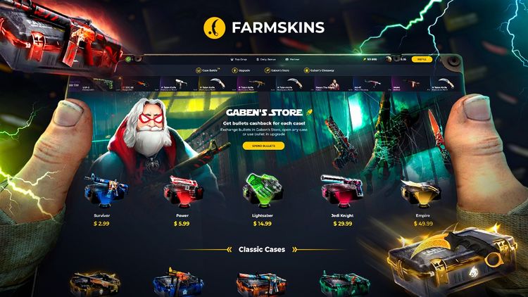 Farmskins $10 Wallet Card + FREE CASE | Buy cheap on Kinguin.net