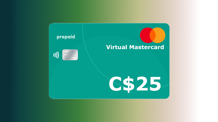 Prepaid Virtual Mastercard CAD 25 CA | Buy cheap on Kinguin.net
