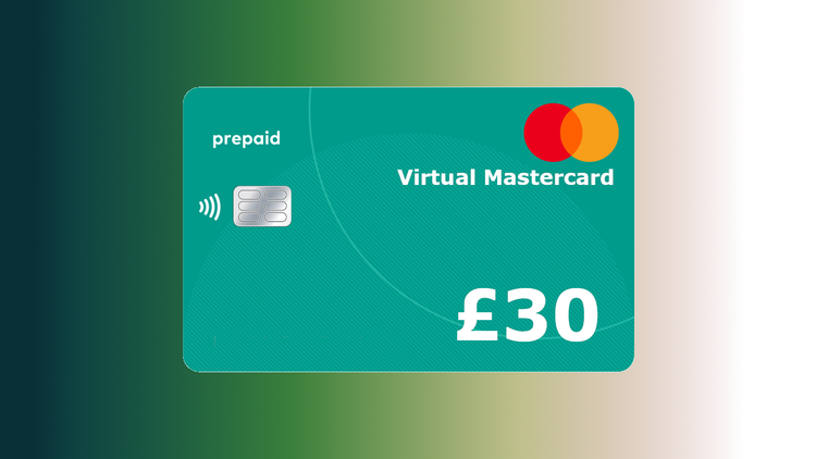 Prepaid Virtual Mastercard £30 UK | Buy cheap on Kinguin.net
